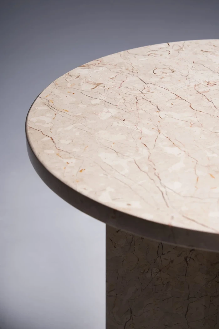 mediator maya - marble round table - lamaro designs