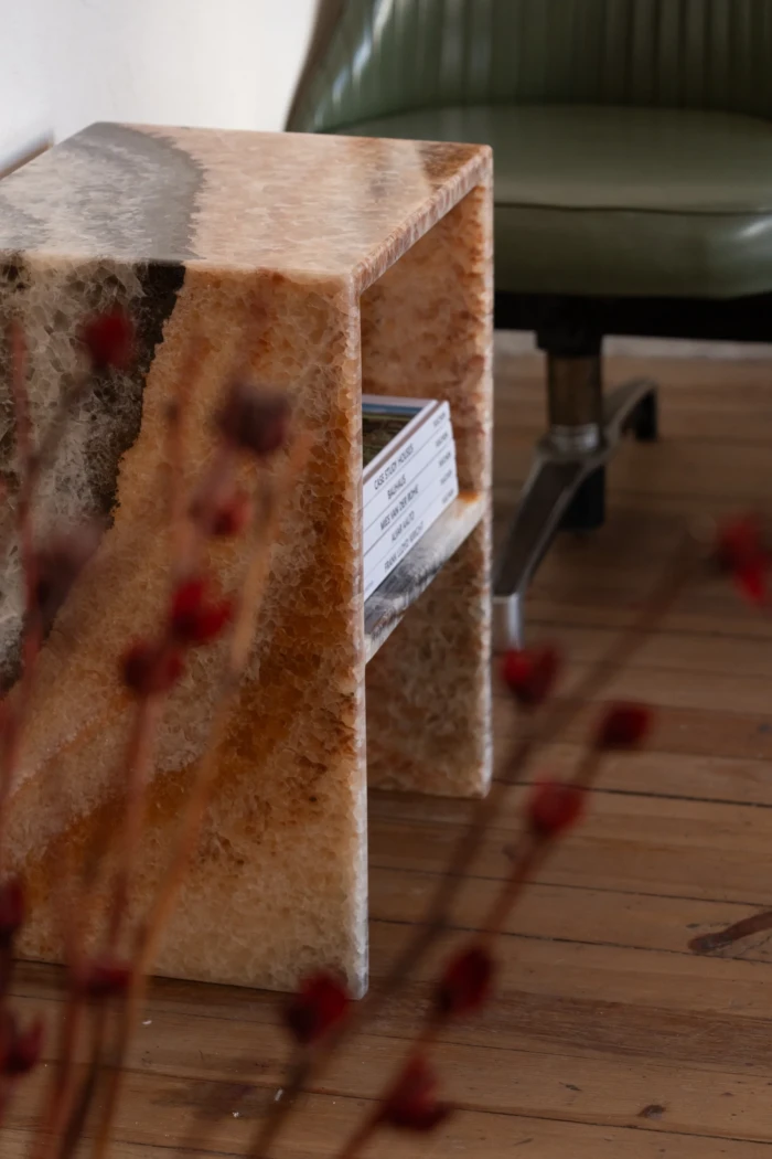 sideliner multicolor – marble side table - lamaro designs